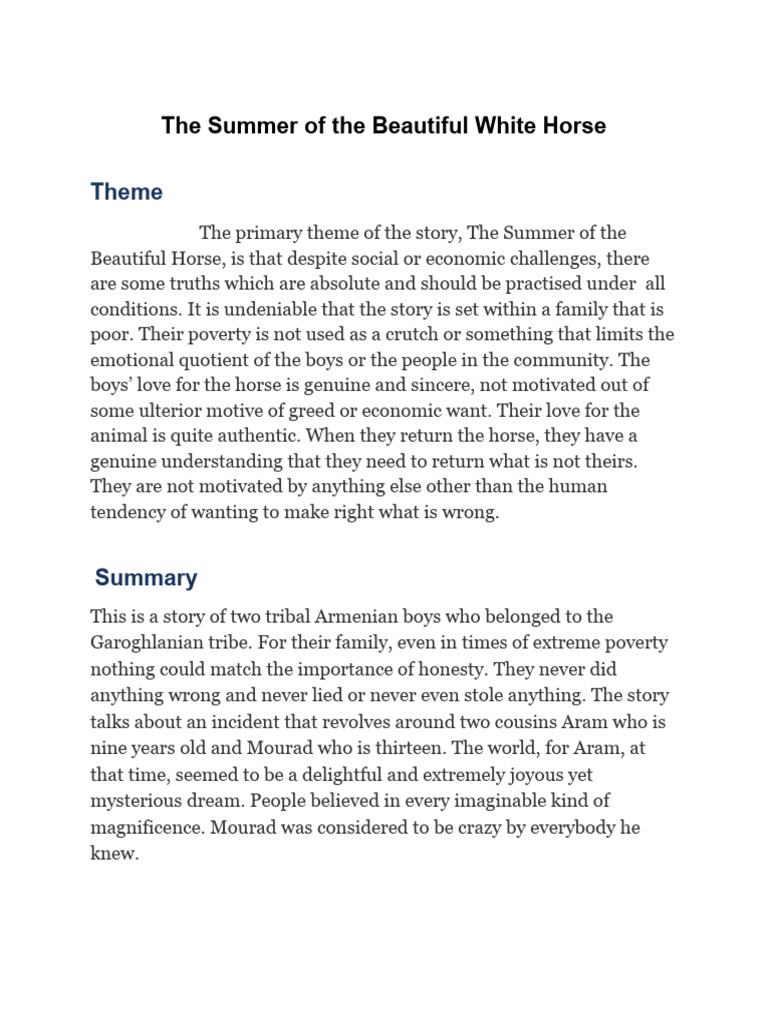 1.Summary and Theme | PDF