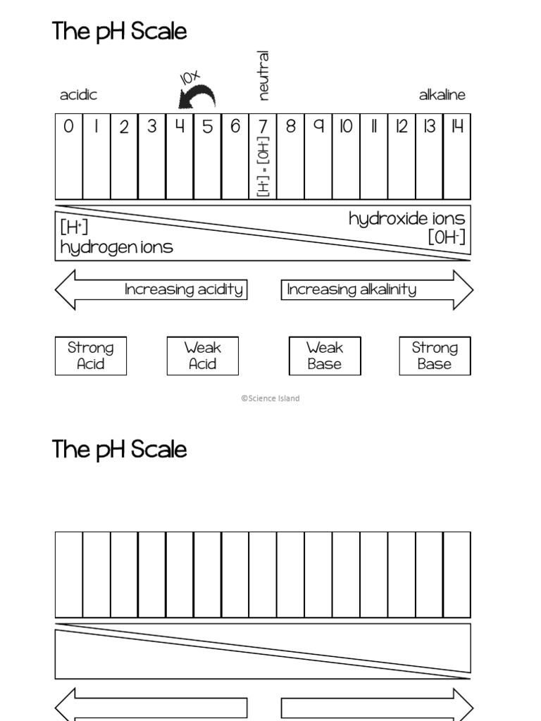 2 pH scale coloring pages | PDF
