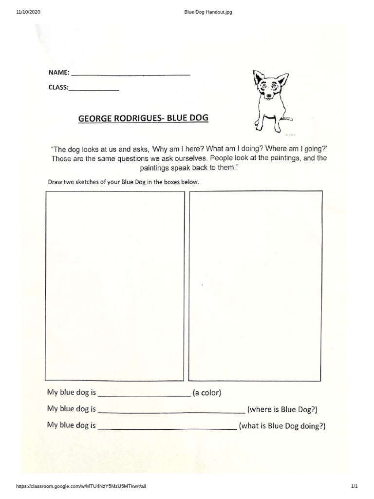 Blue Dog Handout - JPG | PDF