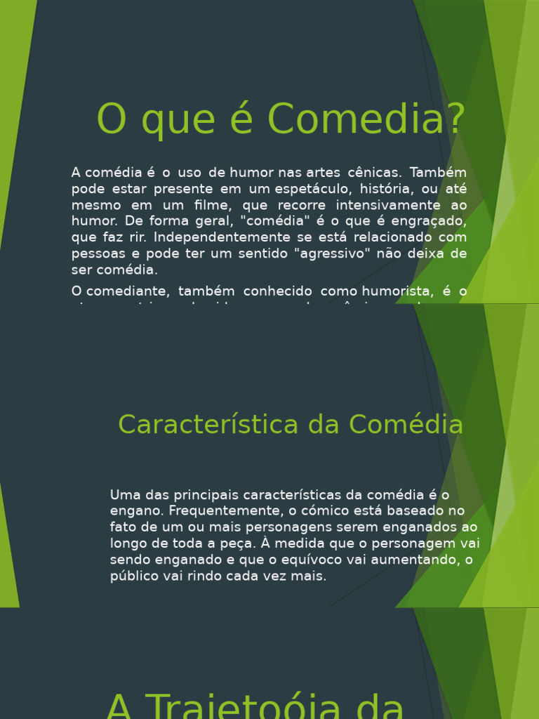 O que é Comédia e suas Características | PDF | Comédia | Tragédia