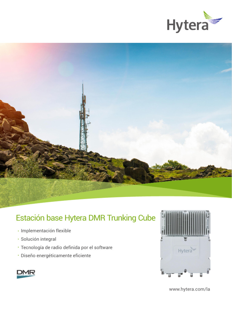ES DS-6250 DMR Trunking Cube Bas Station Brochure V20231205 | PDF | Informática