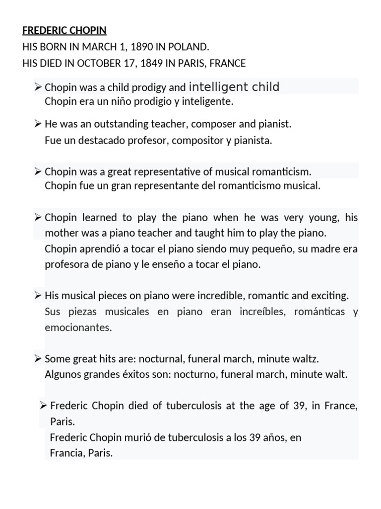 Frederic Chopin | PDF