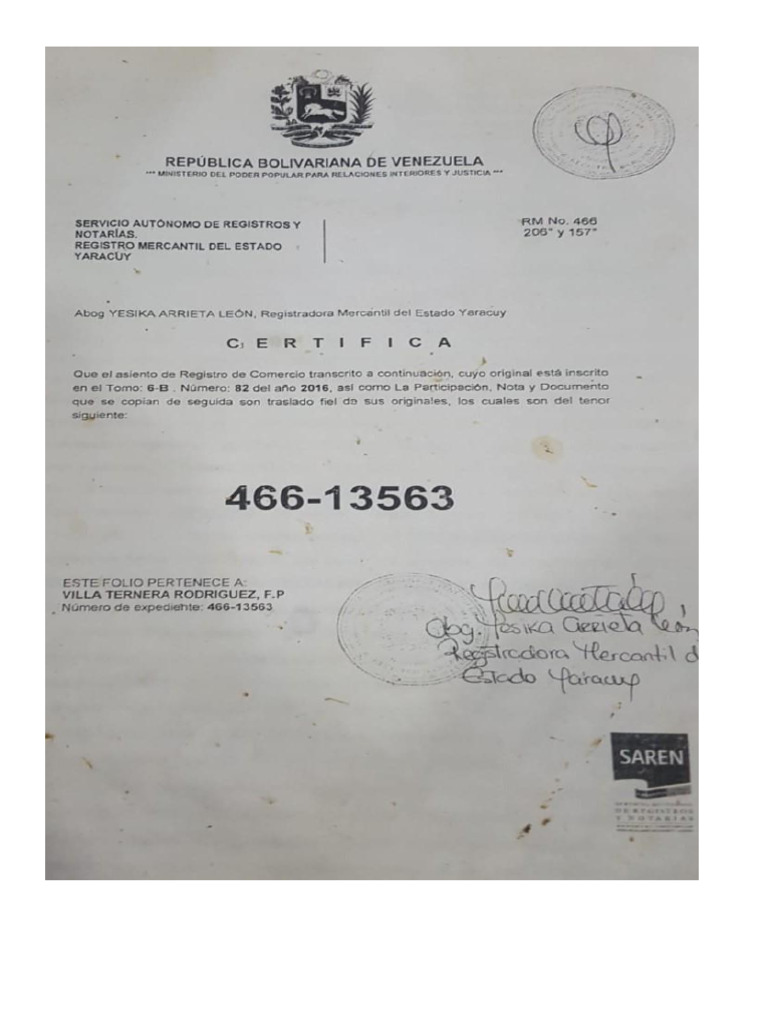 Danilo Registro Mercantil | PDF