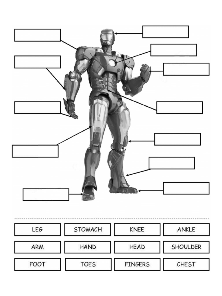 Iron Man Body Parts | PDF