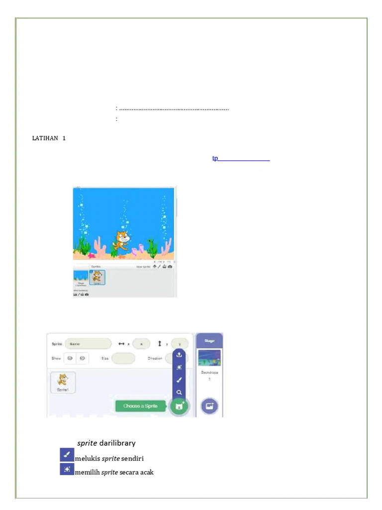 LKPD MATERI SCRATCH KELAS 8 - INFORMATIKA | PDF