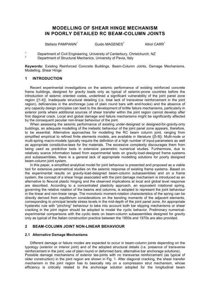 Shear Hinge Mechanism | Download Free PDF | Fracture | Stress (Mechanics)