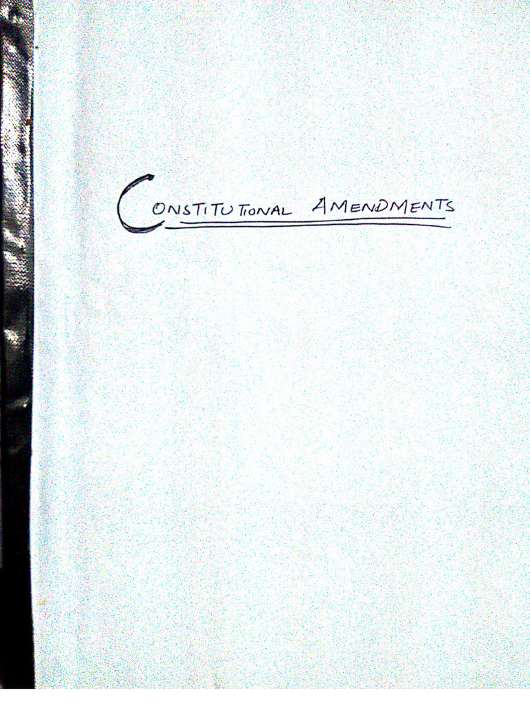 Constitutional Amendments | PDF