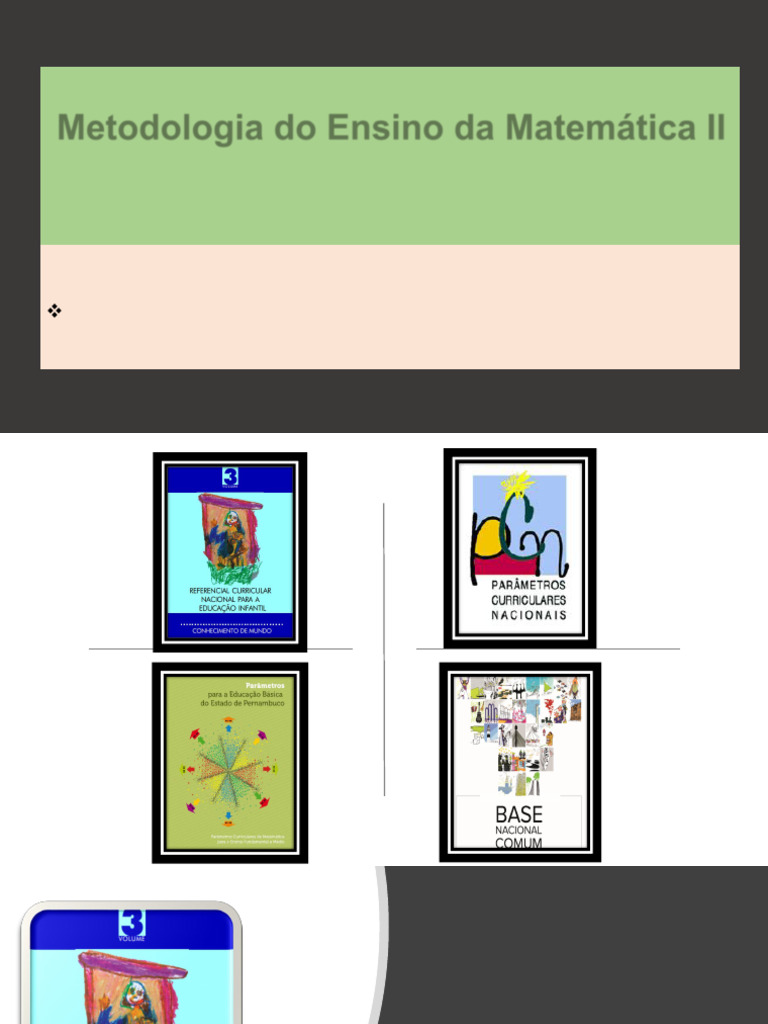 AULA 01 - Documentos Oficiais e Metodologia | PDF | Matemática | Aprendizado