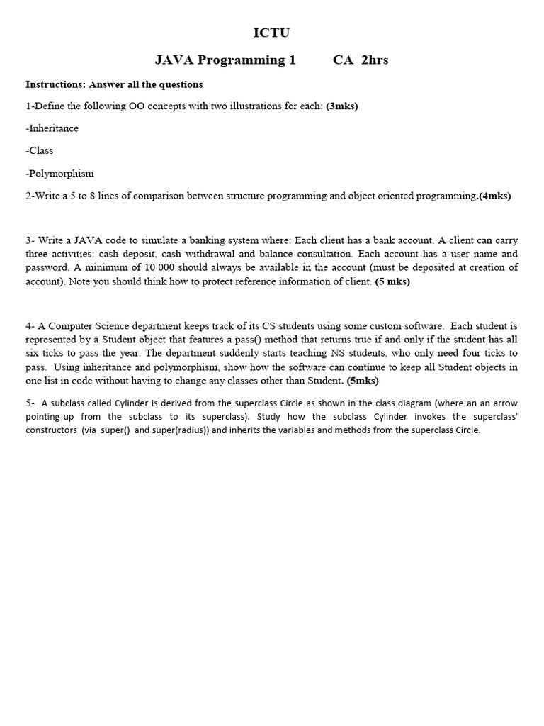 Ca Oop Java | PDF