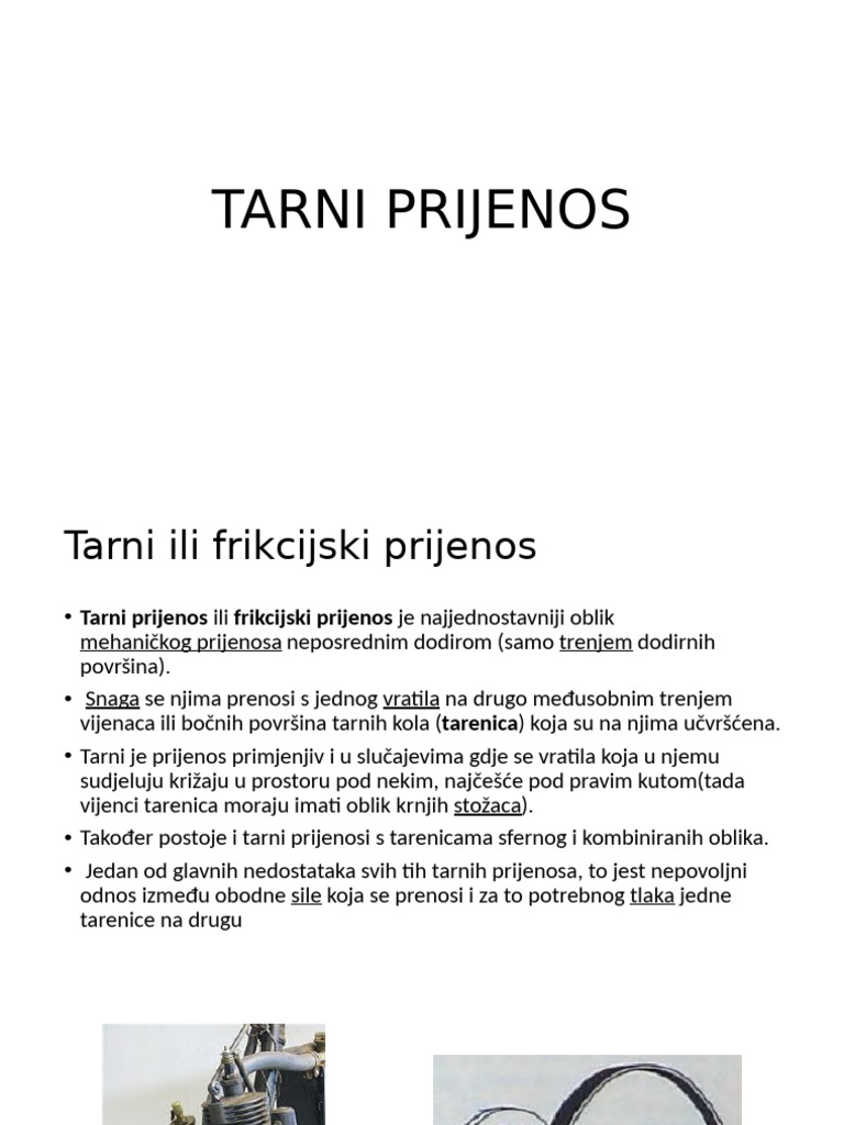 TARNI PRIJENOS | PDF