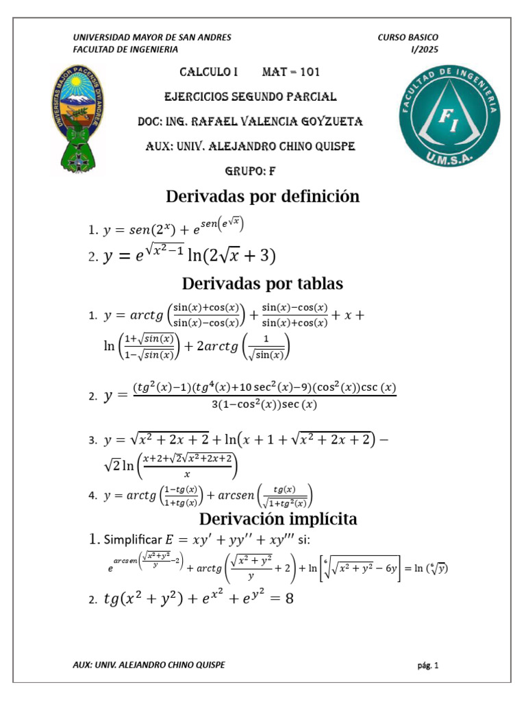 Practica 2 Mat101 G-F | PDF