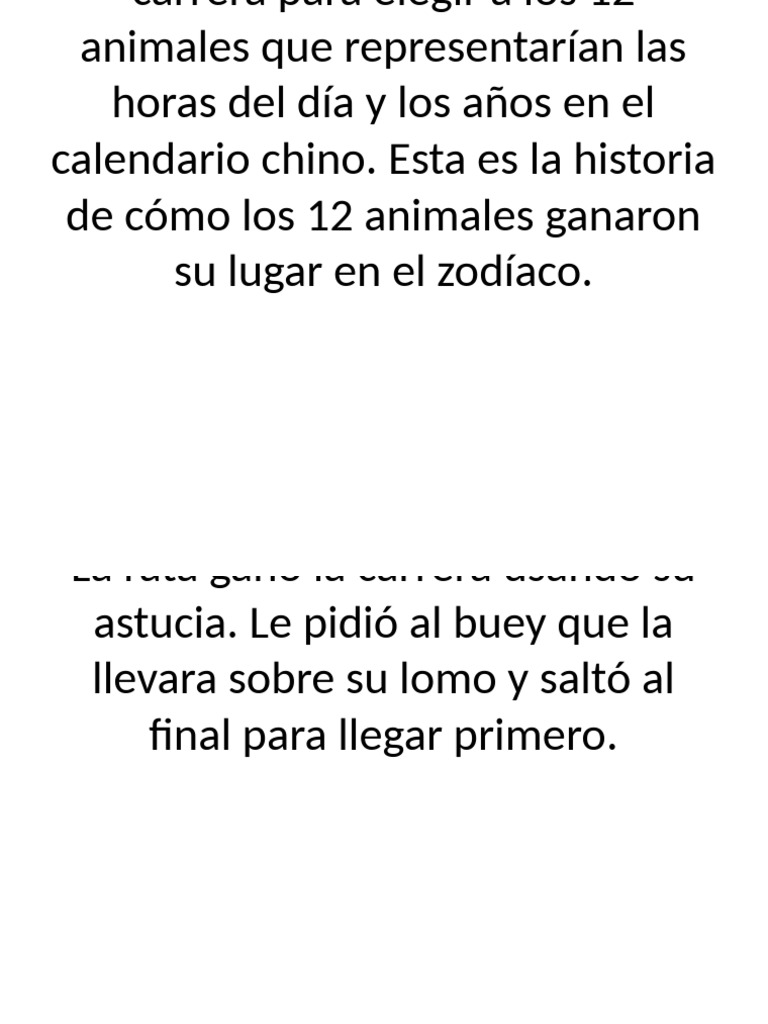 Leyenda Zodiaco Chino | PDF