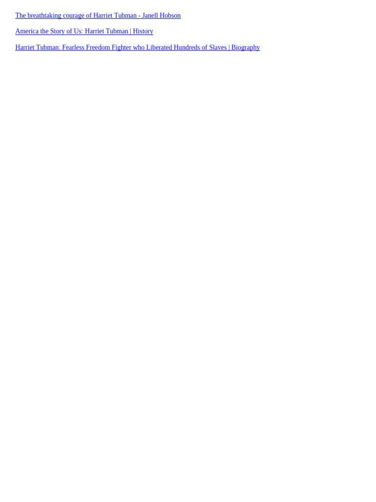 Harriet Tubman Source Analysis | PDF | Harriet Tubman | Slavery