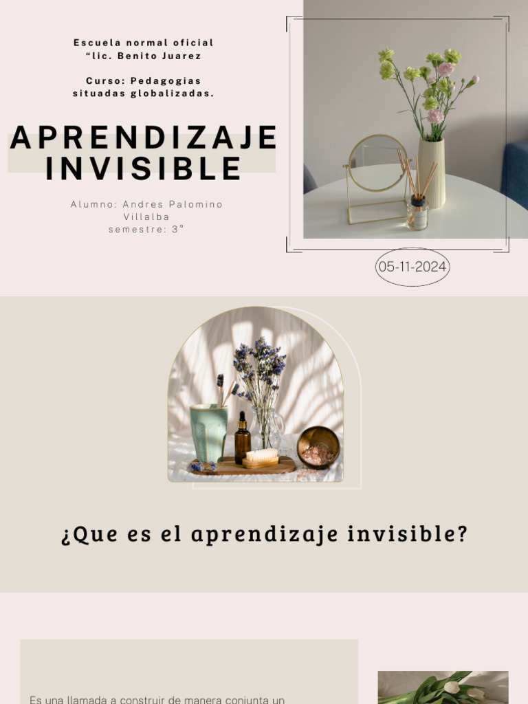 Aprendizaje Invisible: Un Proto-Paradigma | PDF | Aprendizaje | Escuelas