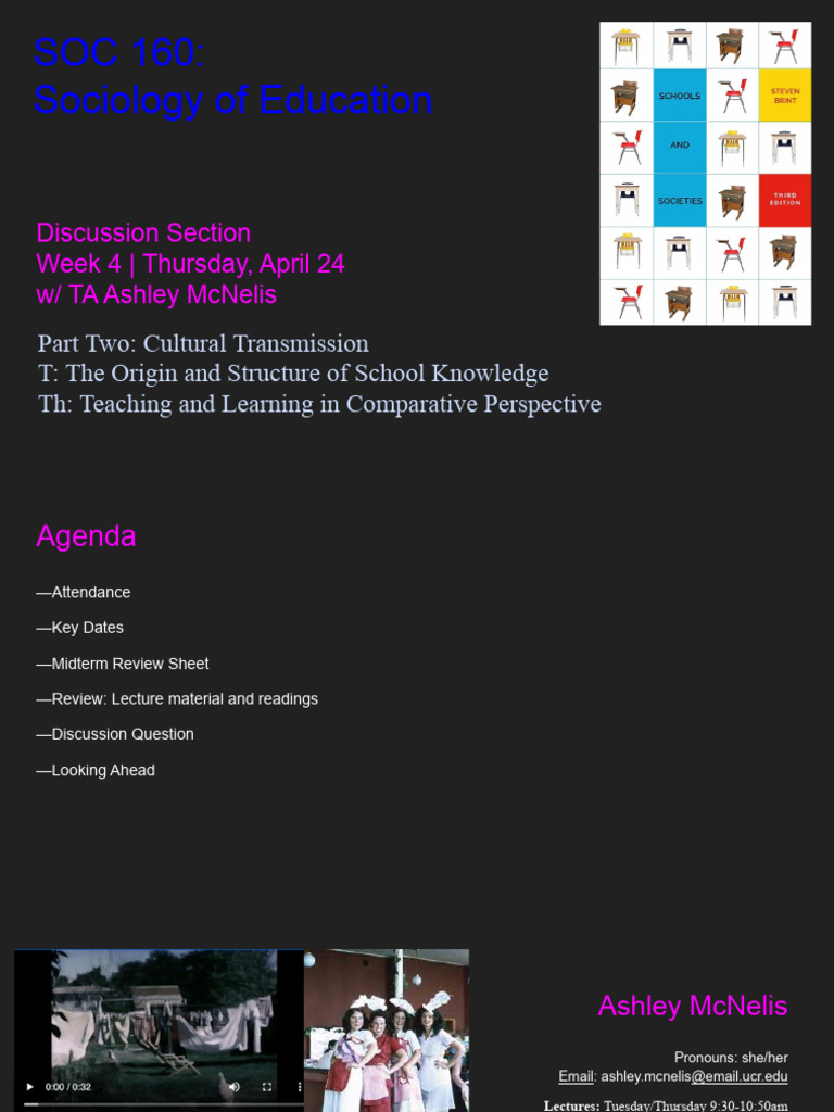 SOC 160 Sociology of Education - Week Four | PDF | Cognition | Liberal ...