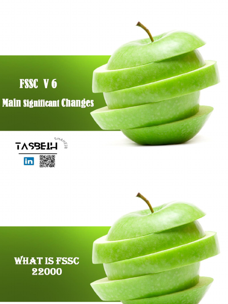 FSSC 22000 V 6 Main Changes | PDF
