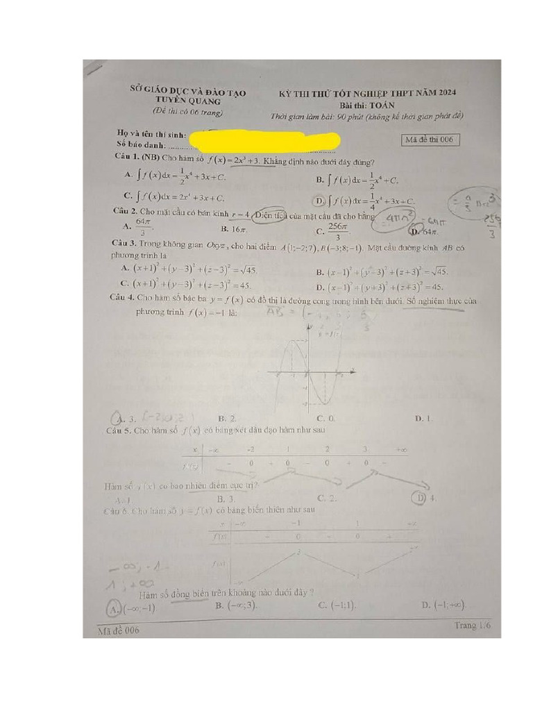 Ma 006 Tuyen Quang | PDF