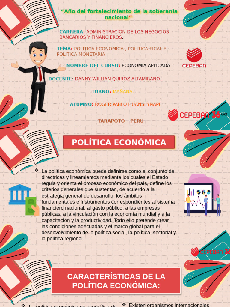 Economia - Exposicion Roger Pablo Huansi Yñapi E.A | PDF | La política fiscal | La política ...
