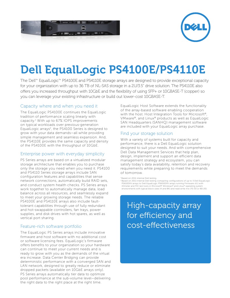 Dell 4110 E | PDF | Hard Disk Drive | Data
