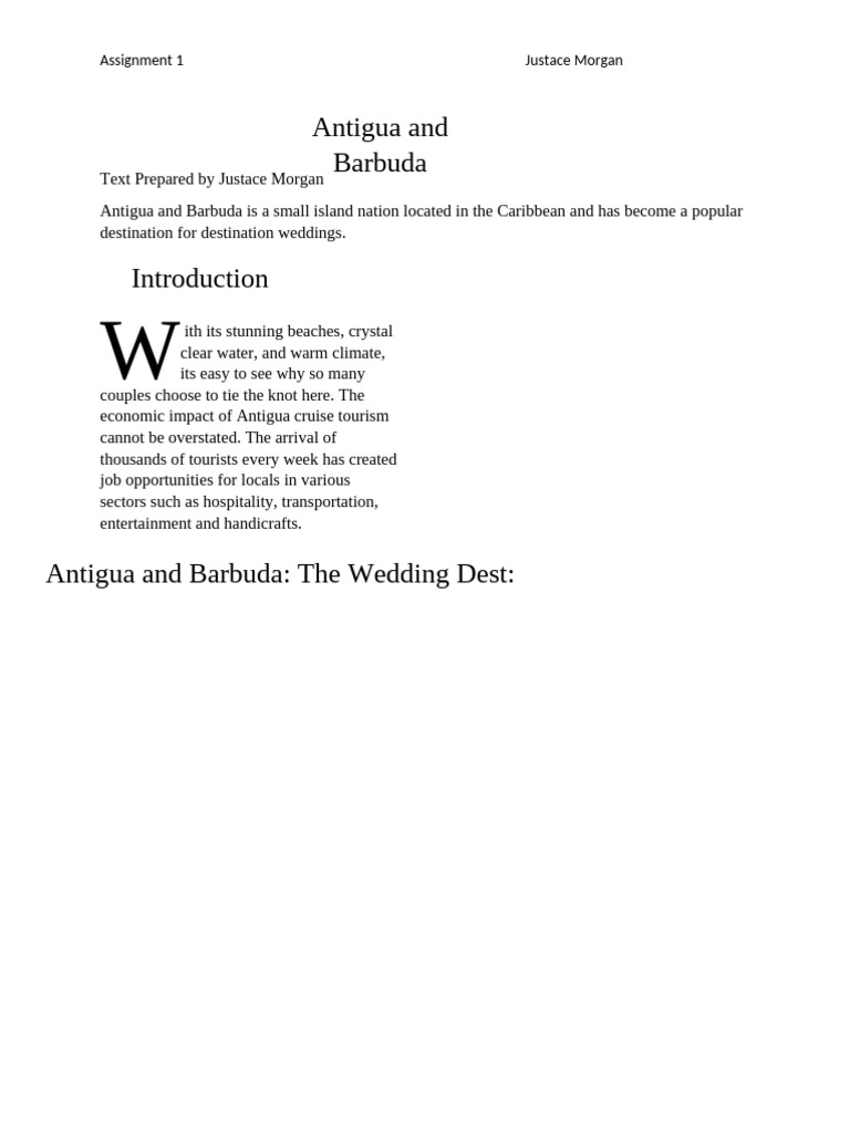 Text Prepared by Justace Morgan | PDF