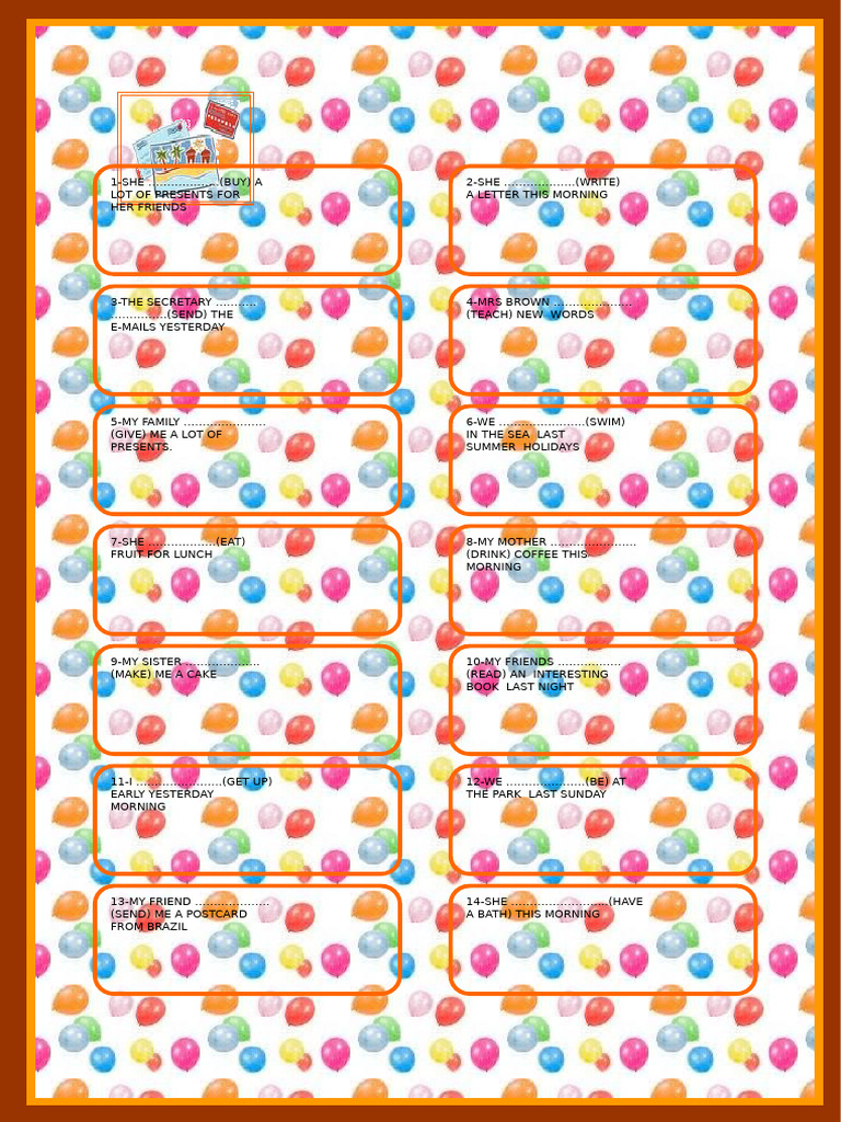 Irregular-Verbs-Exercise 1 | PDF