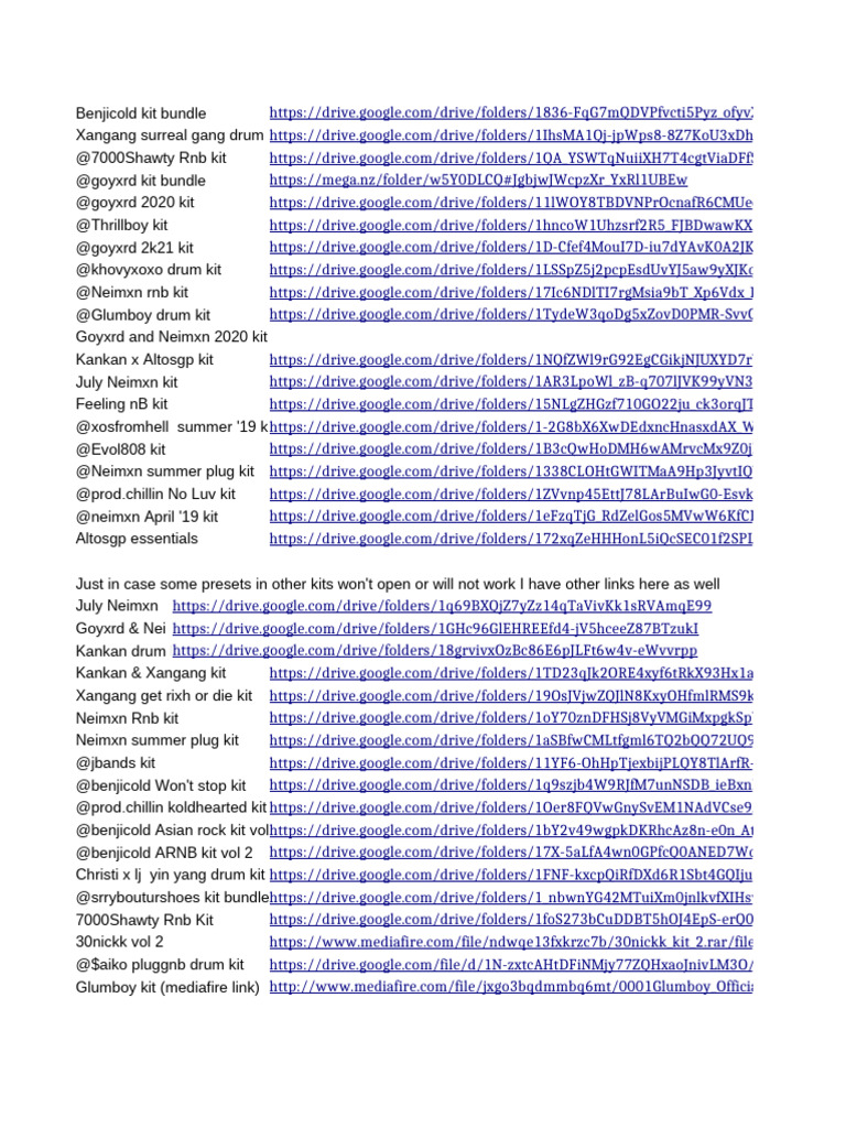 DrumLeakers Pluggnb Stash | PDF | Music Of The African Diaspora | American Popular Music