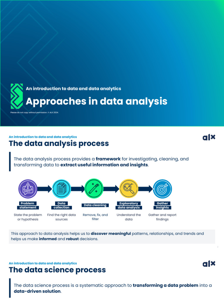 Approaches in Data Analysis (Slides) (Re-Brand) | PDF | Data Analysis ...