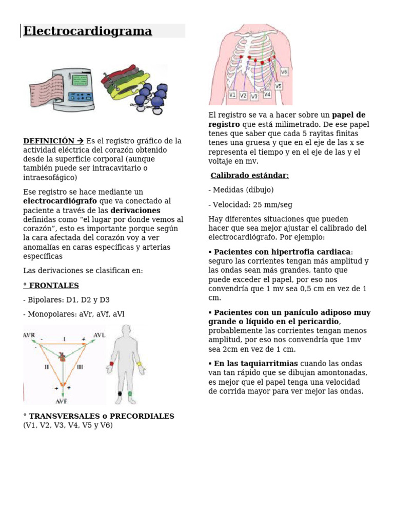 Electrocardiograma | PDF | Cardiología | Sistema cardiovascular