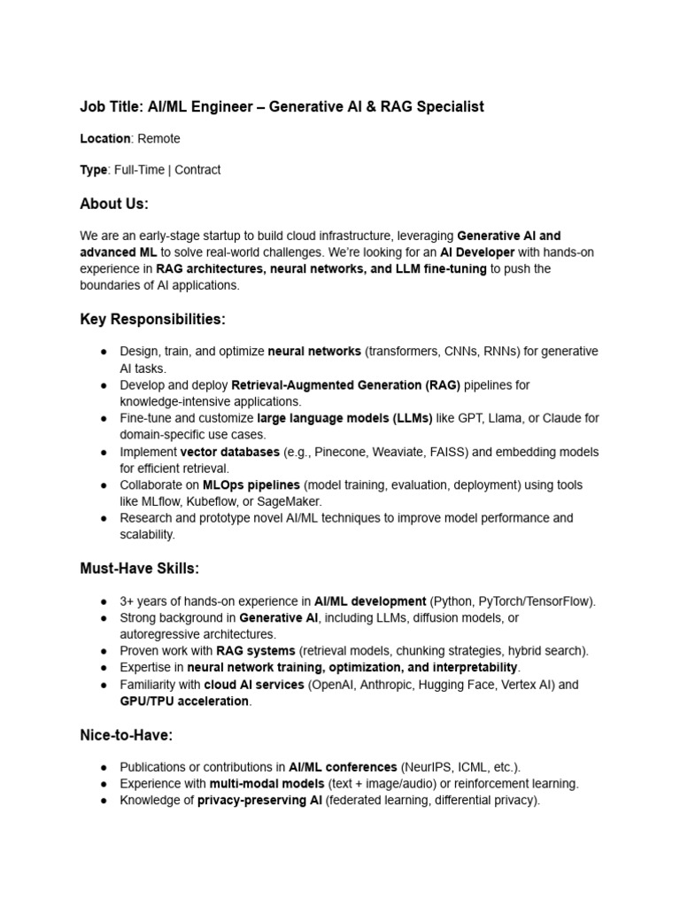 AI - ML Engineer | PDF