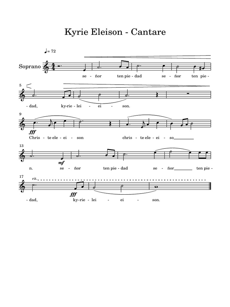 Kyrie Eleison: Análise Musical | PDF