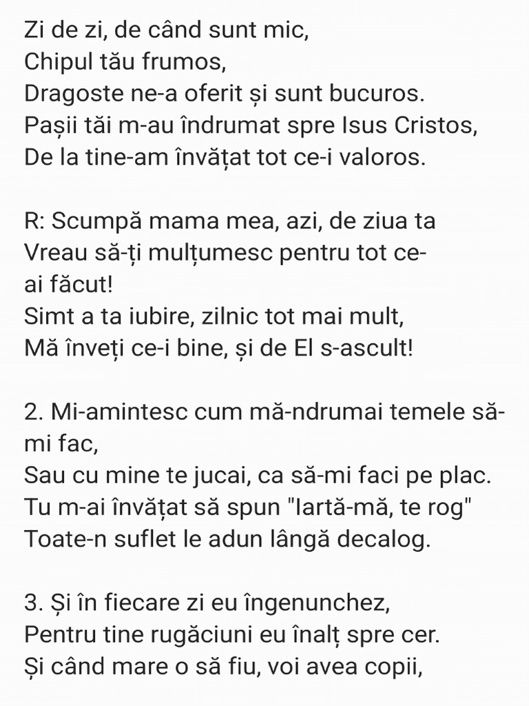 Scumpa Mama Mea | PDF
