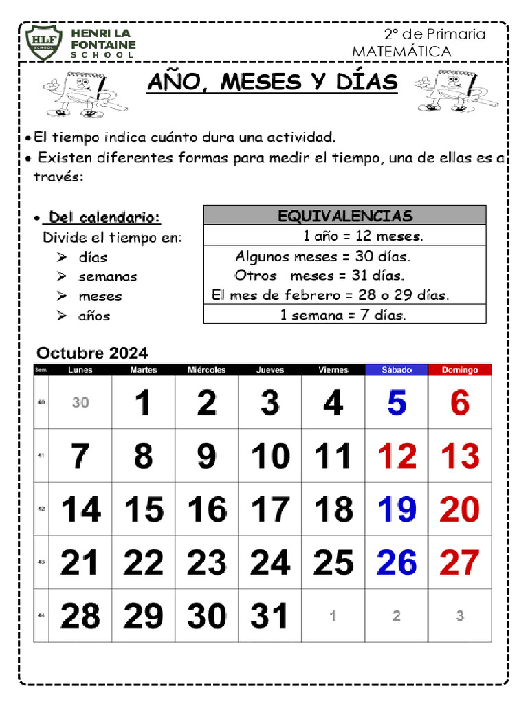 Año, Mese y Días | PDF