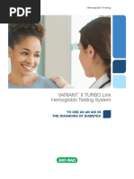 K151321 Bio-Rad D100 Variant | PDF | Glycated Hemoglobin | Hematology