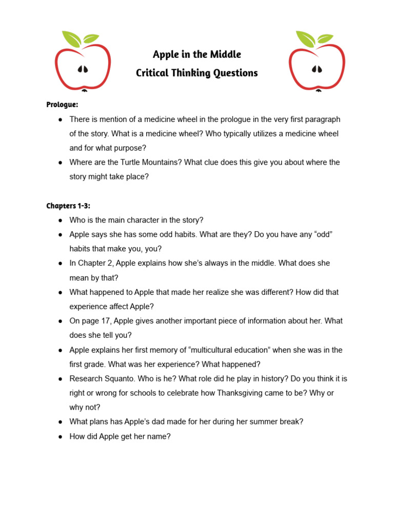 7.ELA - Critical Thinking Questions | PDF