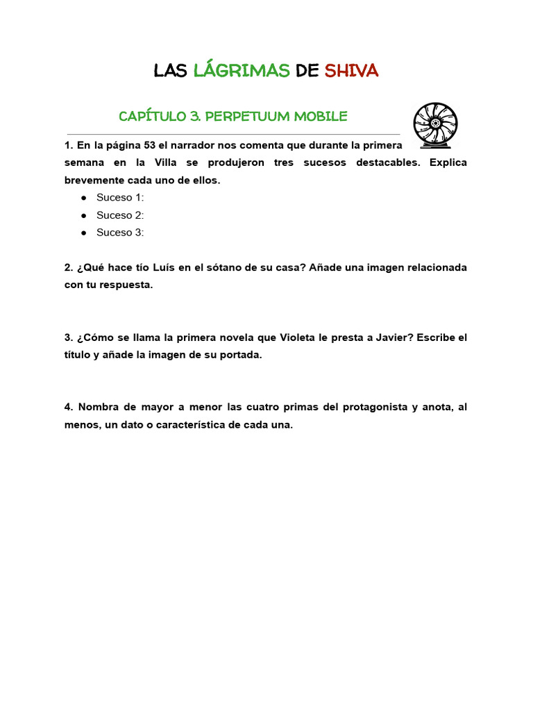 LAS LÁGRIMAS DE SHIVA (Cap. 3) | PDF