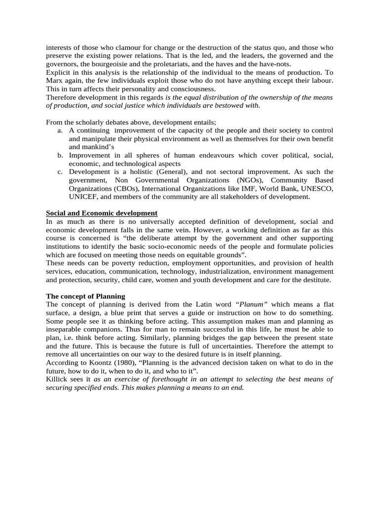 Interests of Those Who Clamour For Change or The Destruction of The ...