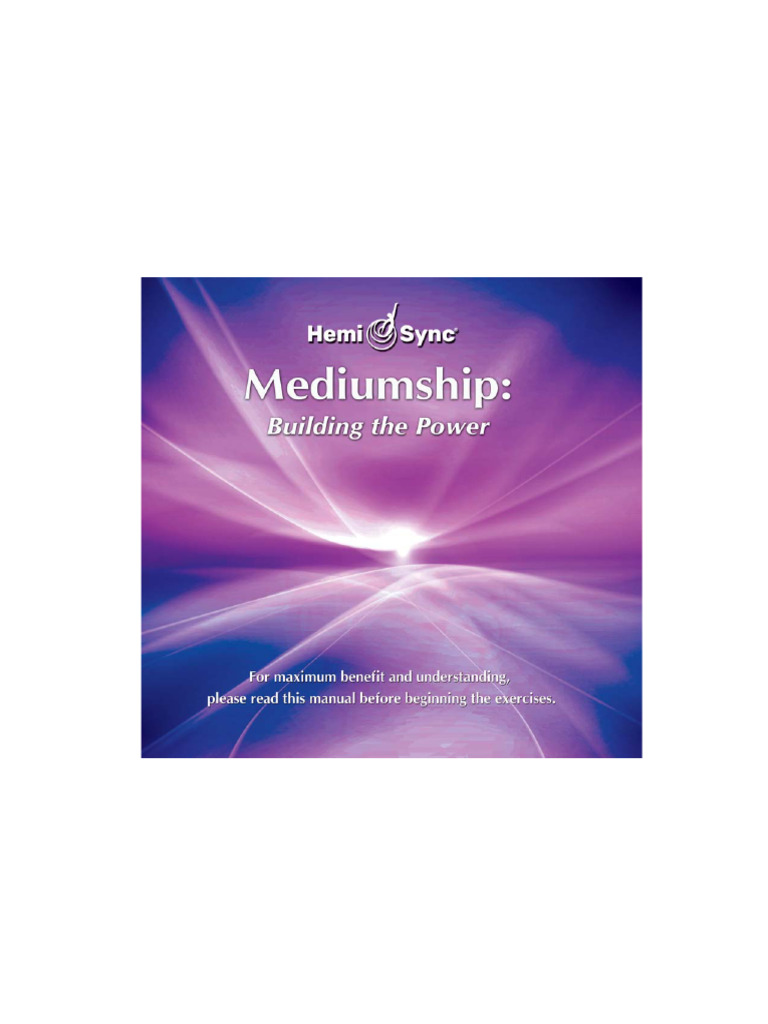 Mediumship Builidng The Power User Manual | PDF | Chakra | Meditation