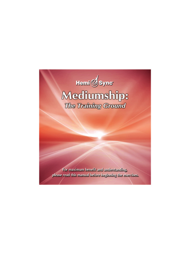 Mediumship The Training Ground Manual | PDF | Mediumship | Awareness