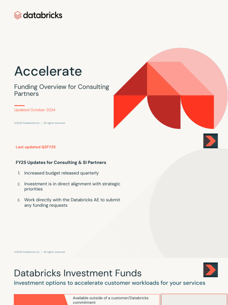 (Partner-Facing) FY25 Databricks Accelerate | PDF