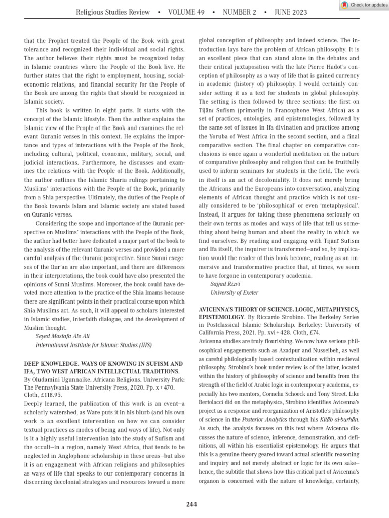 Sajjad Rizvi Religious Studies Review of | PDF | Quran | Islam