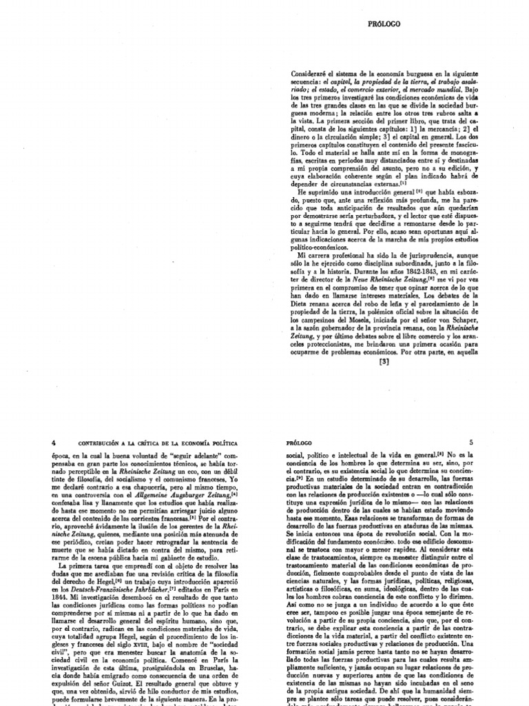 Marx- K. (2008 -1859-). Contribuci-n a La Cr-tica de La Econom-A Pol-tica -PR-LOGO | PDF | Karl ...