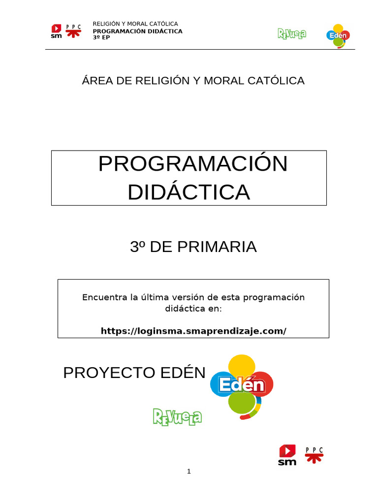 Programación Primaria_edén 3º Ep | PDF | Educación primaria | Plan de estudios