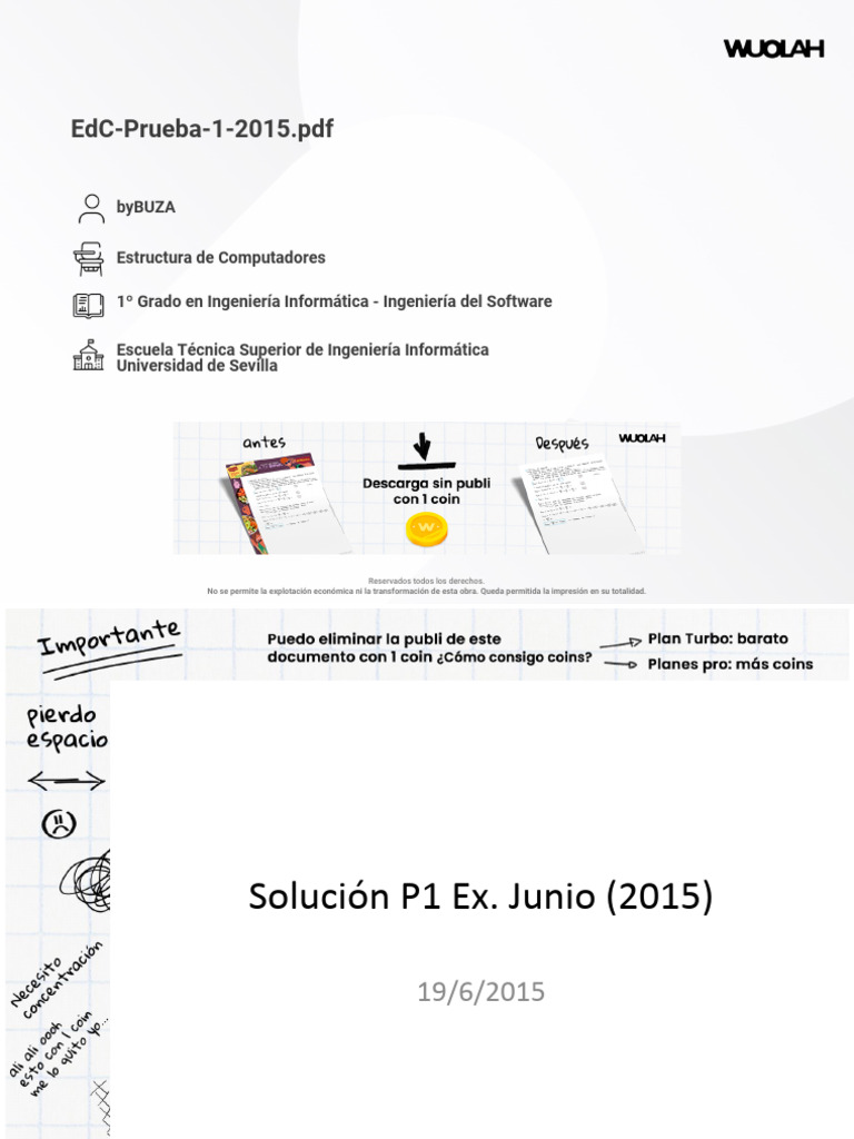 Wuolah Free EdC Prueba 1 2015 | PDF | Microprocesador | Ingeniería ...