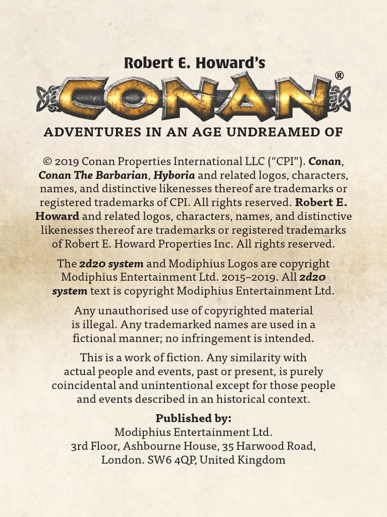 Conan Fortune and Doom - POD | PDF | Conan The Barbarian