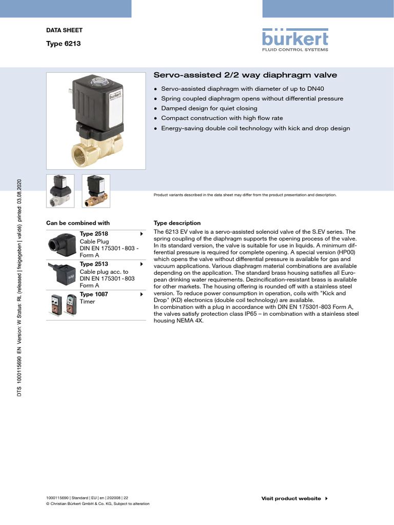 Elektromagnetniventil22 1649153022 614 | PDF | Valve | Inductor