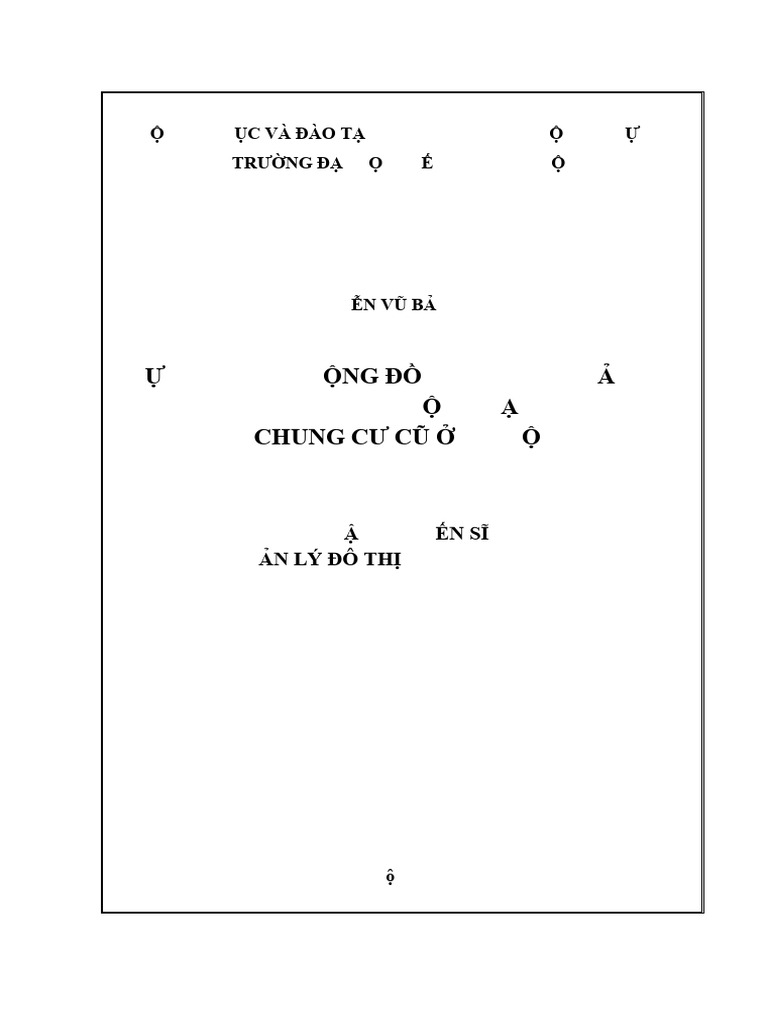 S Tham Gia C NG Đ NG Trong Qu N Lý KGCC Chung Cư Cũ | PDF