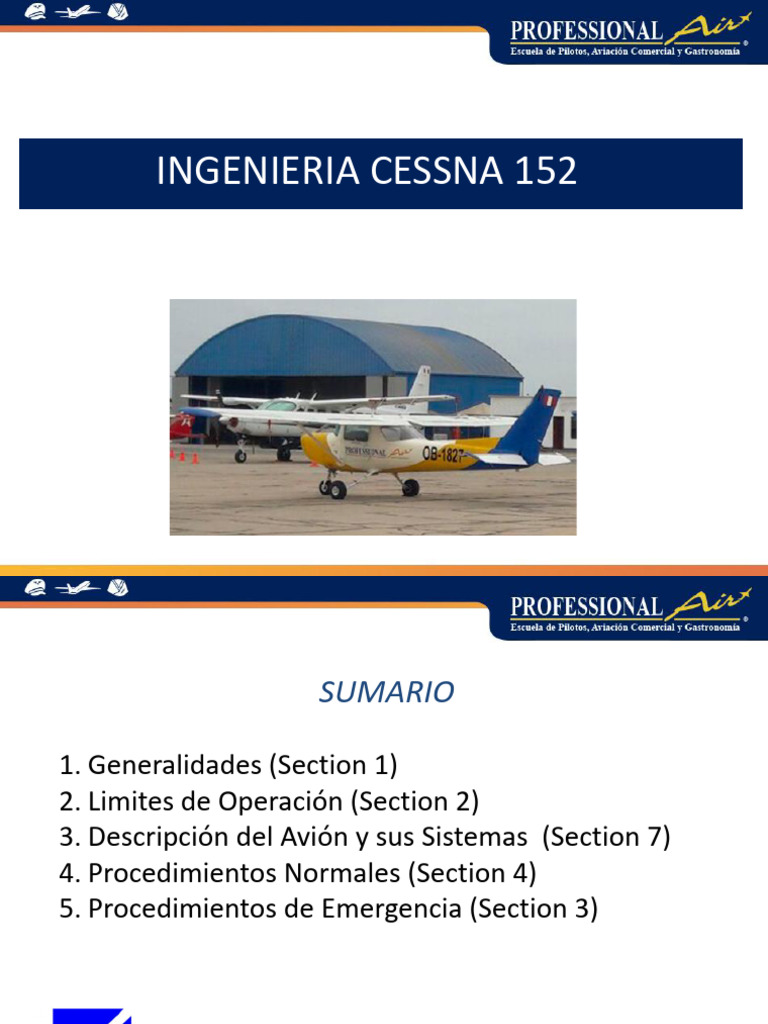 Curso C-152 POH | PDF | Tren de aterrizaje | Aeronave