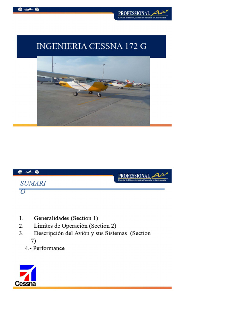 Rendimiento y Consumo Cessna 172 | PDF | Empenaje | Aeroespacial