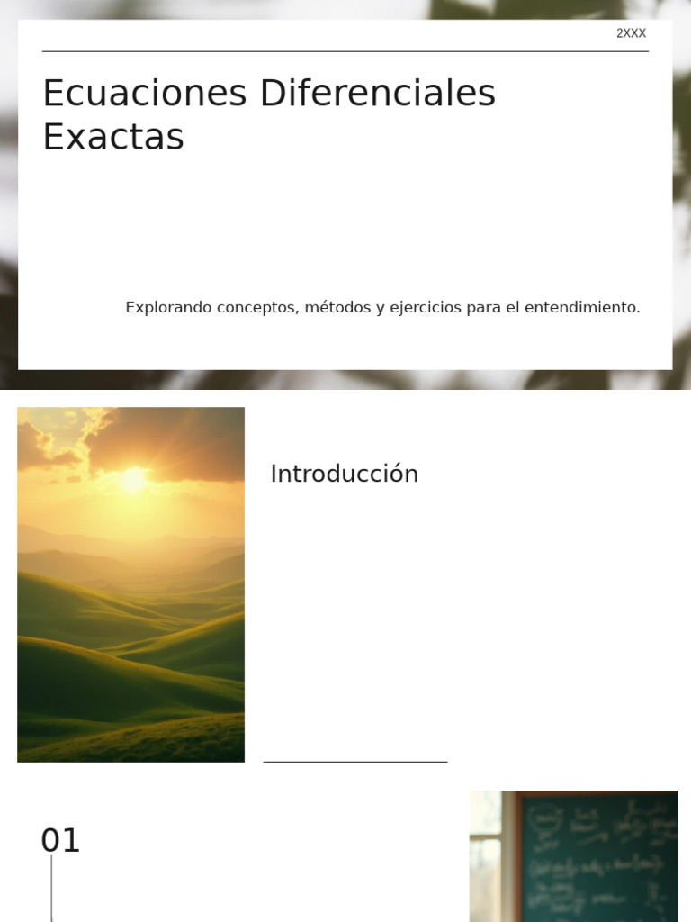 Ecuaciones Diferenciales Exactas | PDF | Ecuaciones | Ecuaciones diferenciales