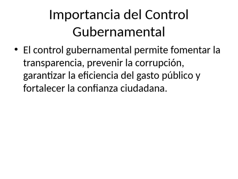 Control Gubernamental 4 | PDF